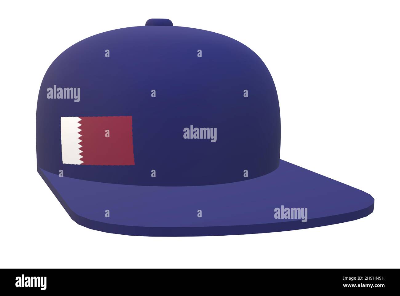 Qatar National Country Flag Baseball Cap Stock Vector Image & Art - Alamy