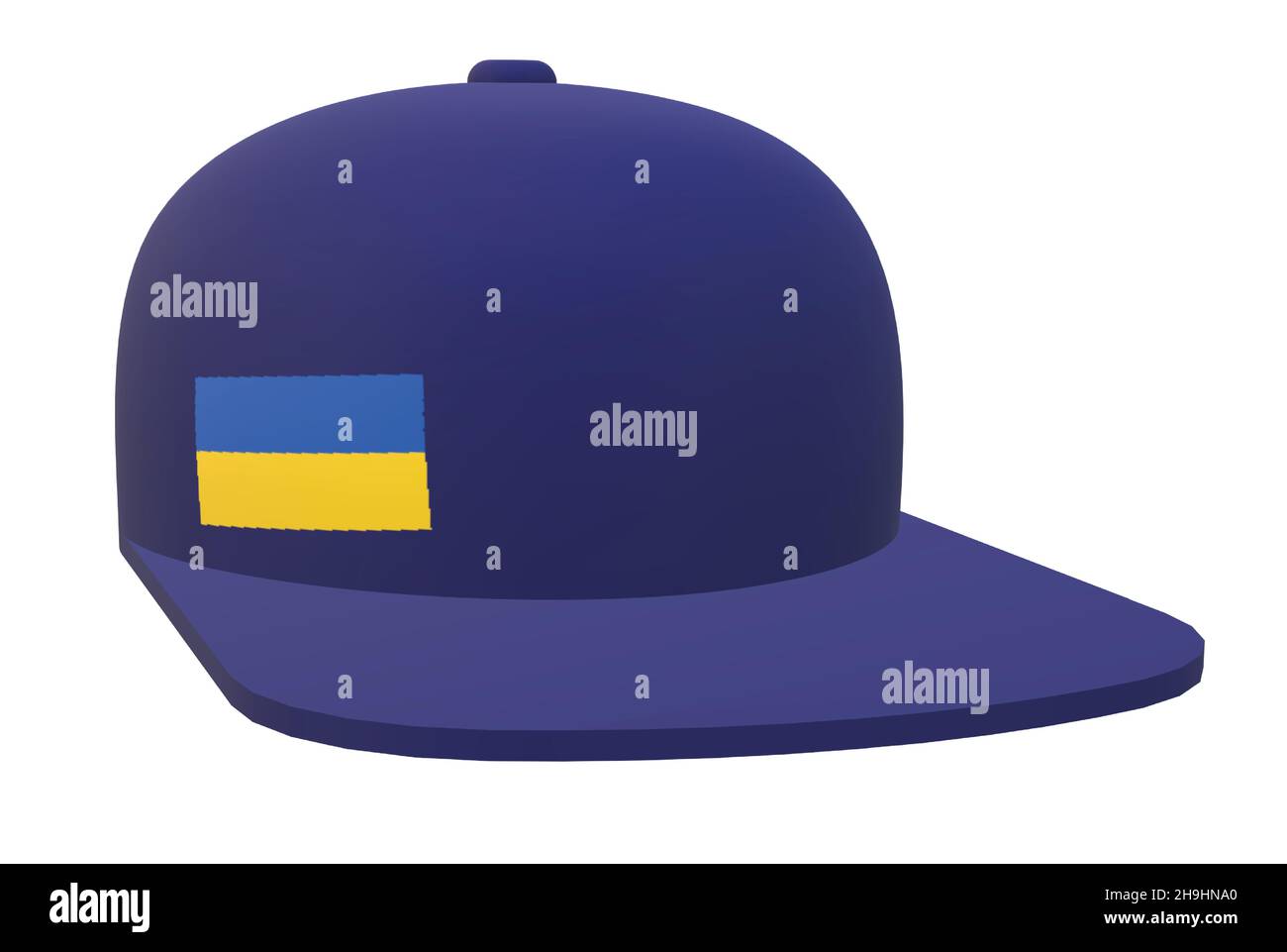 Ukraine National Country Flag Baseball Cap Stock Vector Image & Art - Alamy