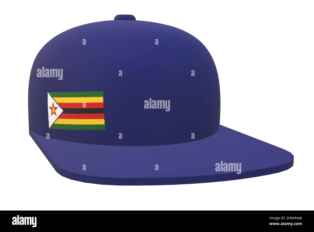 Zimbabwe National Country Flag Baseball Cap Stock Vector Image & Art ...