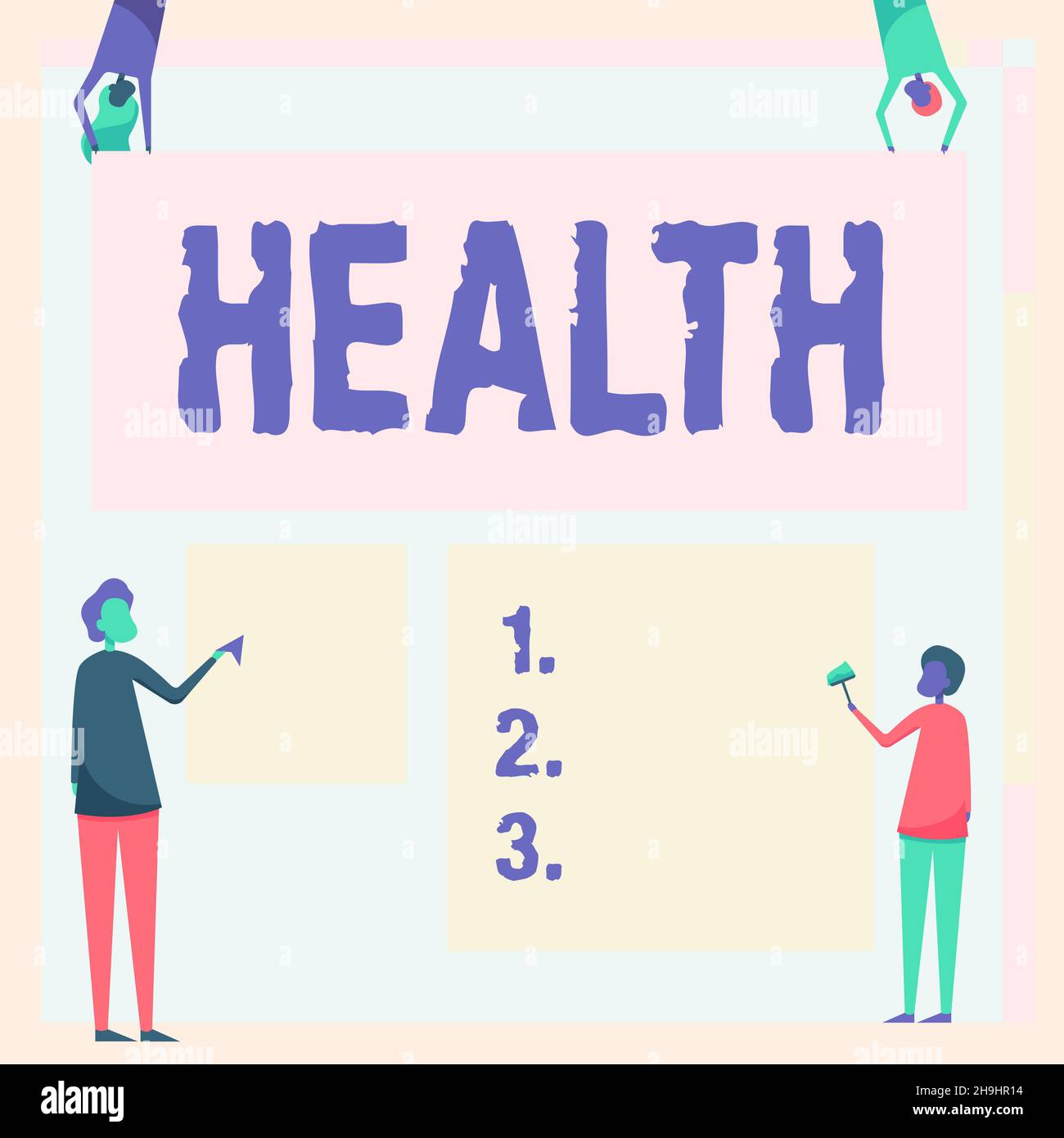 Sign displaying Health. Concept meaning condition of the body and the ...
