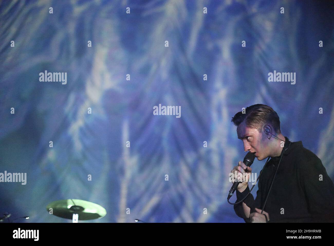 The xx performing live on stage as part of their album launch at the ...