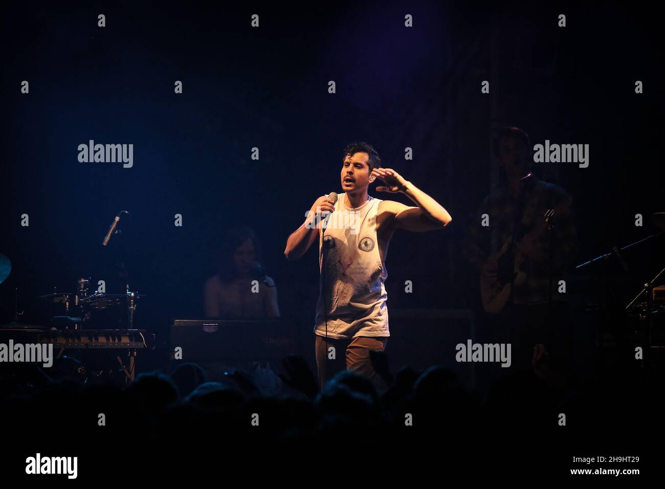 Jonathan "Yoni" Wolf of Why? performing at The Electric Ballroom in ...