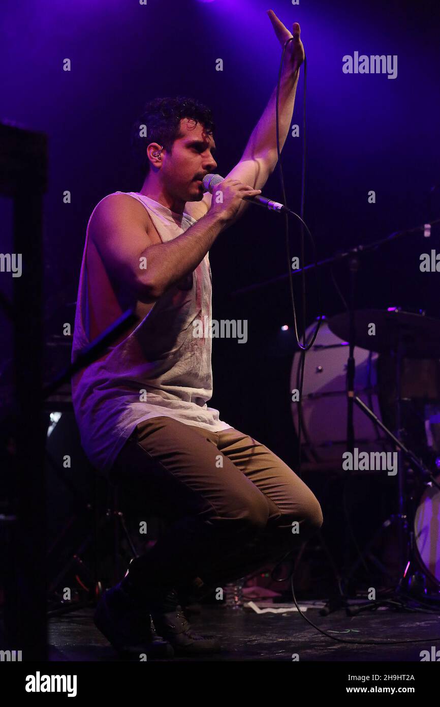 Jonathan "Yoni" Wolf of Why? performing at The Electric Ballroom in ...