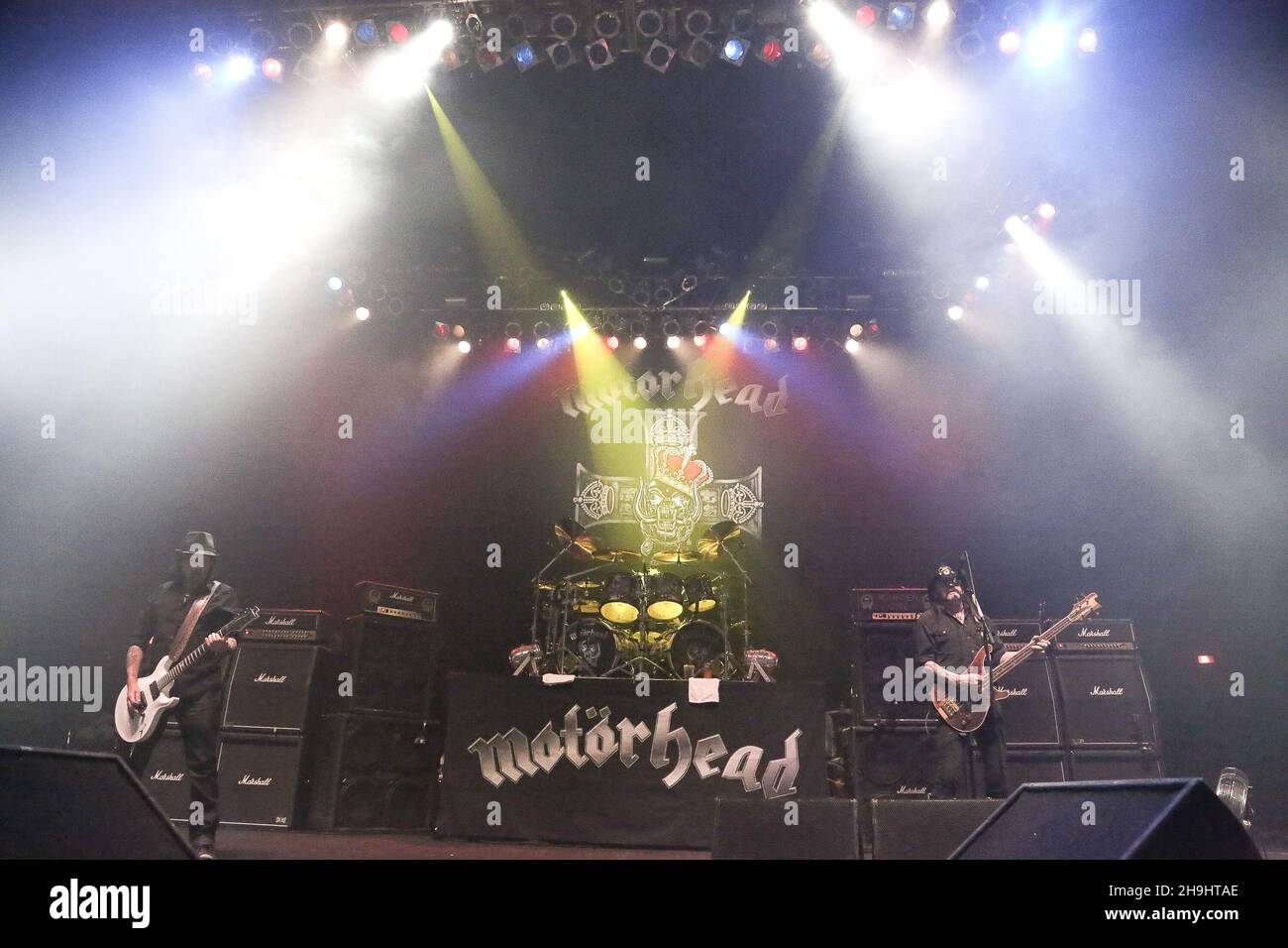 Motorhead performing live on stage at Brixton Stock Photo - Alamy