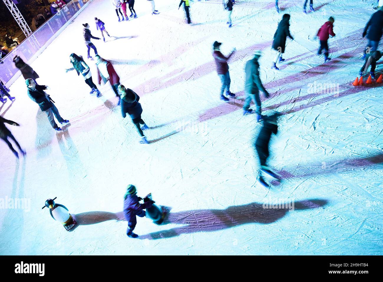 A general view of the Ice Skating rink at the Natural History Museum in ...