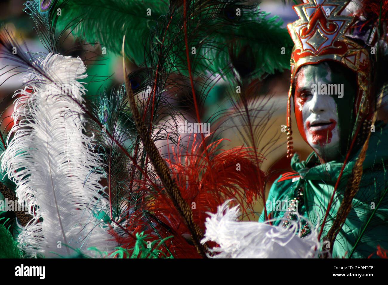 A Mexican football supporter in traditional dress at the 2010 World Cup ...