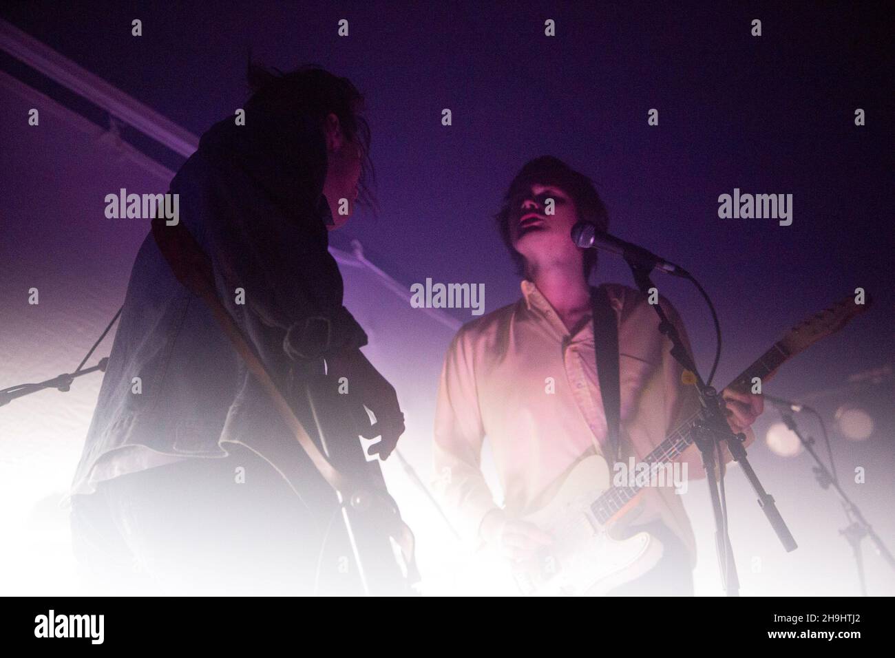Palma Violets performing live on stage at the Boston Arms, London Stock ...
