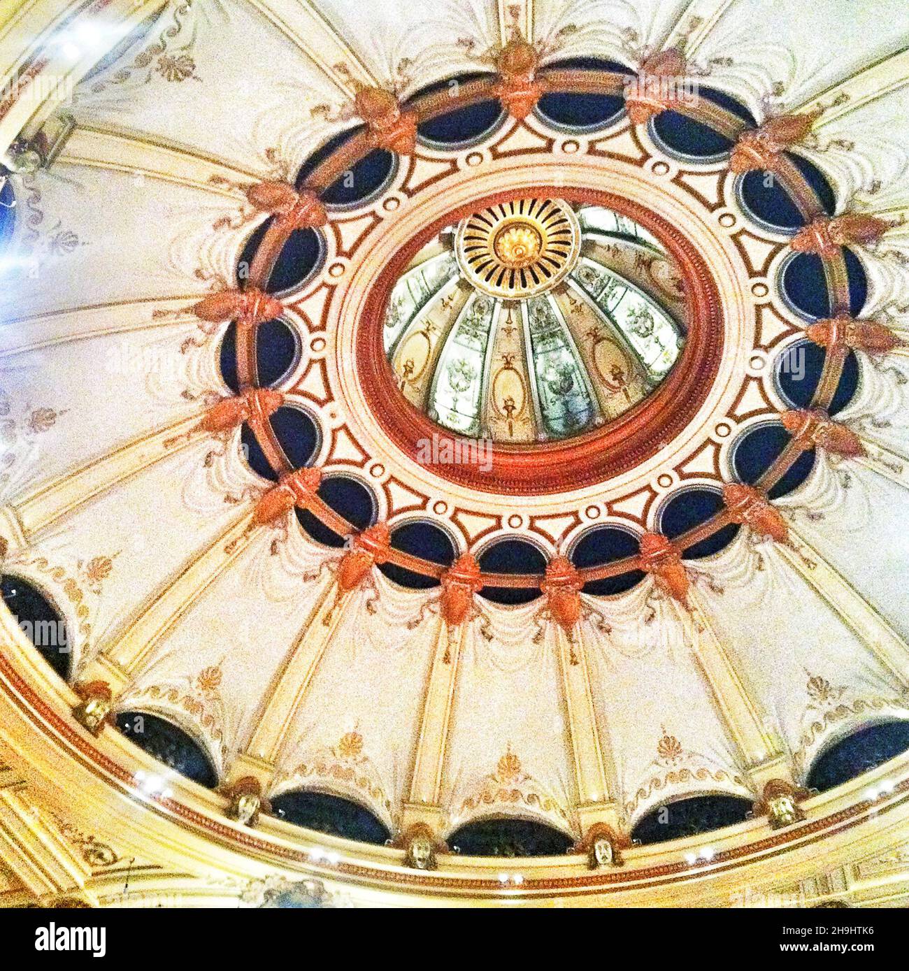 The ceiling of the Coloseum opera house in London Stock Photo - Alamy