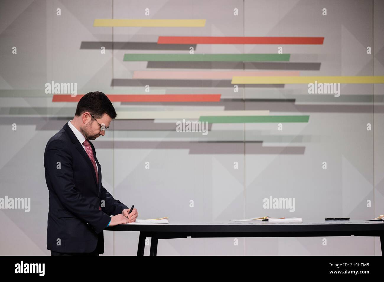 German government signs coalition agreement in Berlin. The three ...