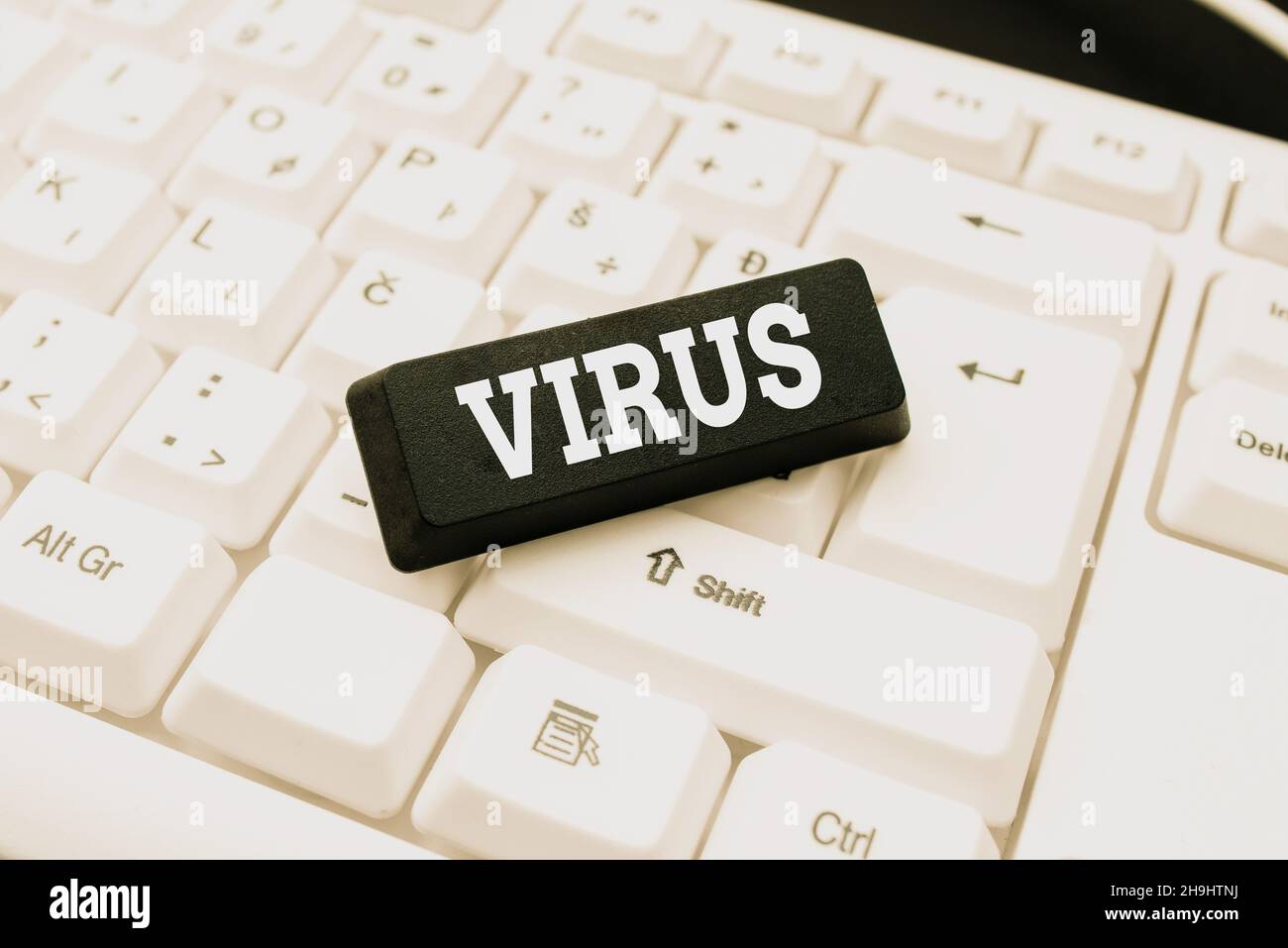 Sign displaying Virus. Concept meaning infective agent that consists ...