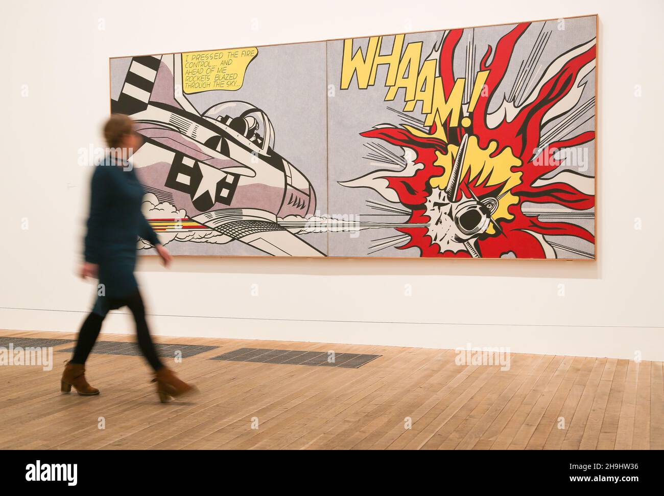 Lichtenstein's most famous painting, Wham! at the major retrospective ...