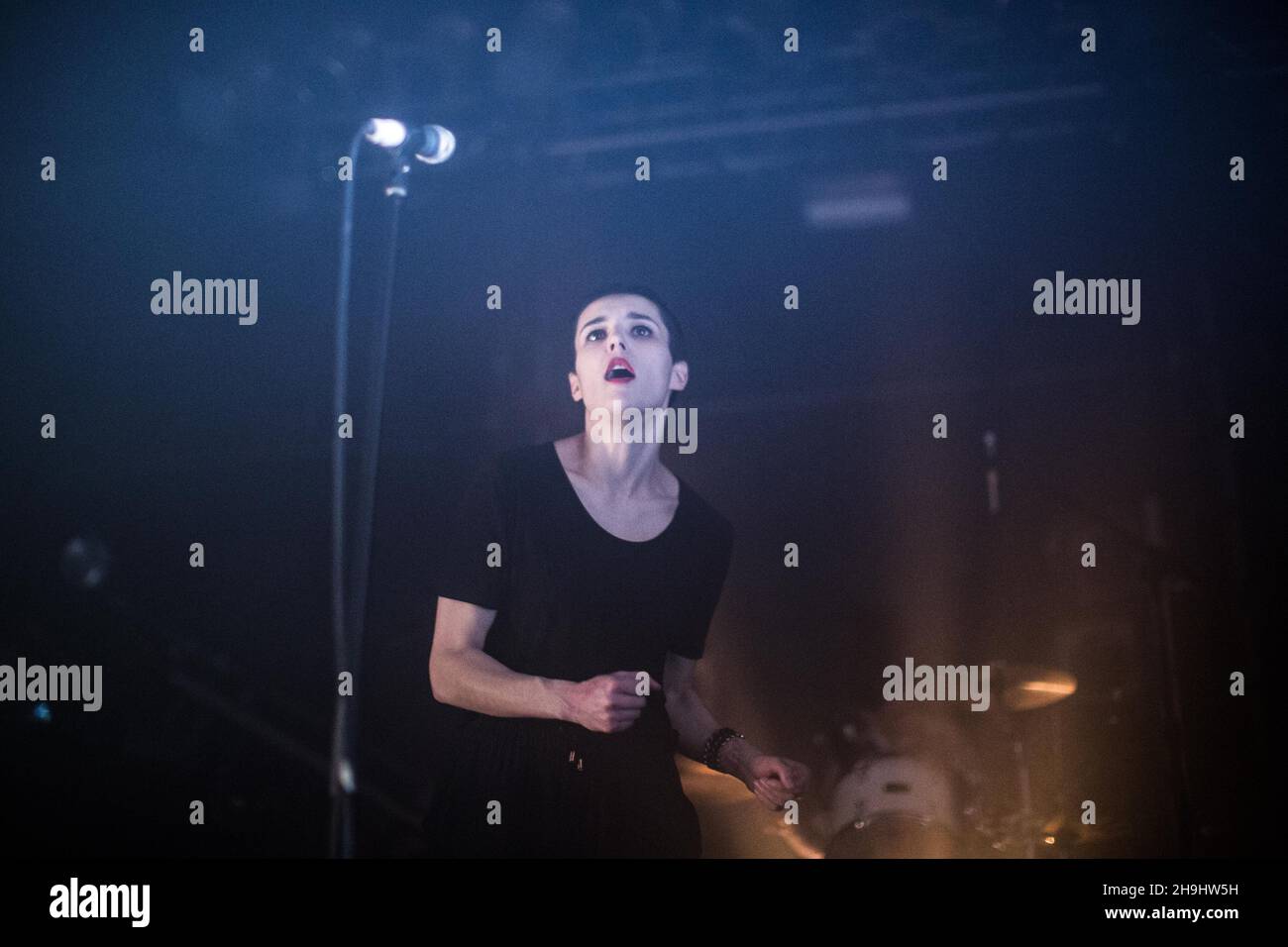 Jehny Beth of Savages on stage at the Electric Ballroom as part of the ...