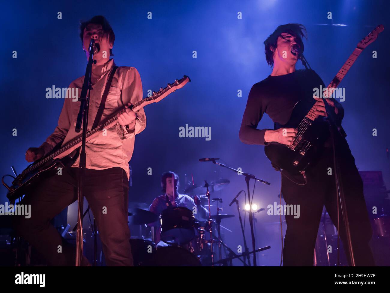 Palma Violets live on stage for the NME Awards show at Brixton, London ...
