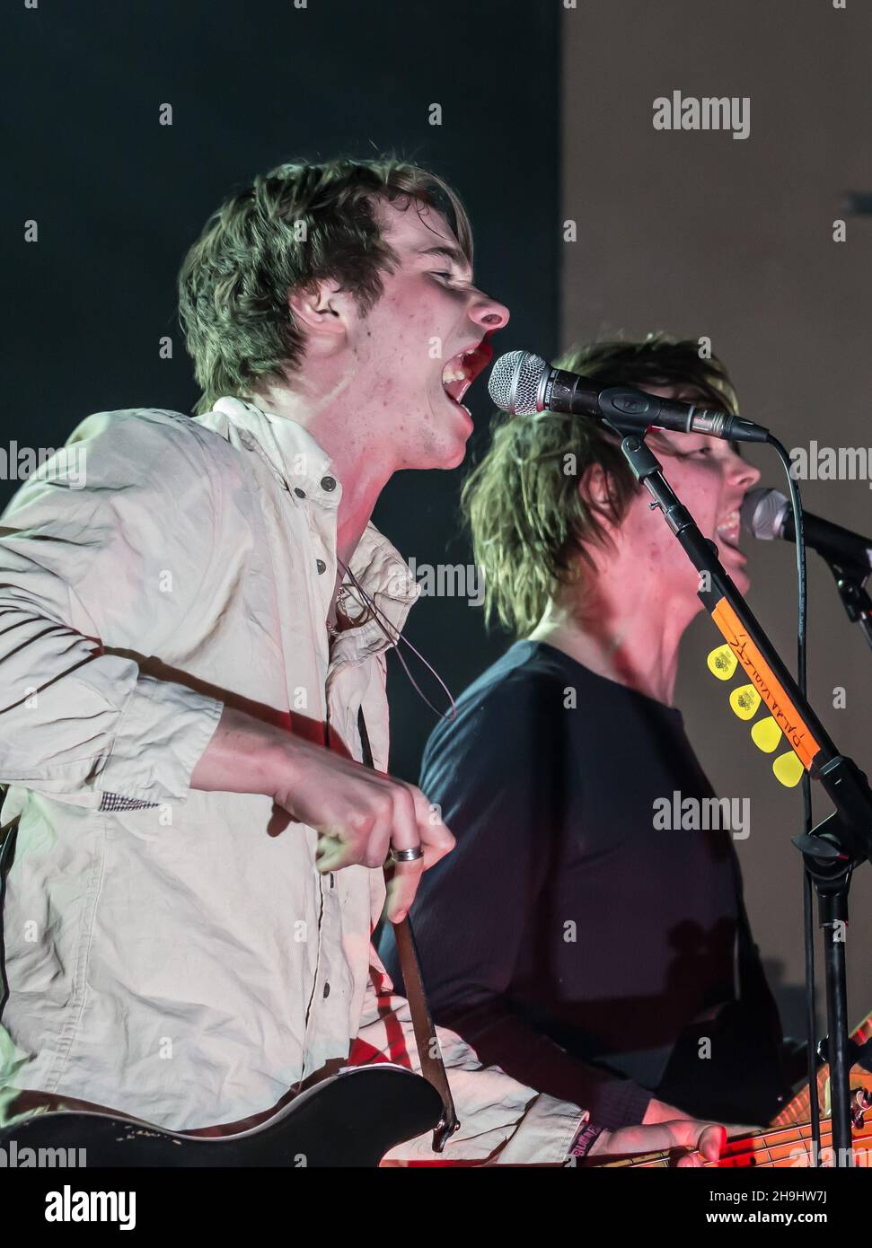 Palma Violets live on stage for the NME Awards show at Brixton, London ...