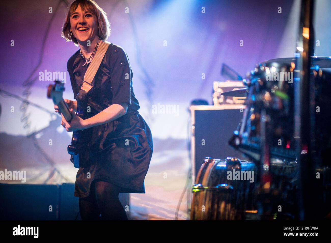 Ritzy Bryan of The Joy Formidable performing live on stage at the ...