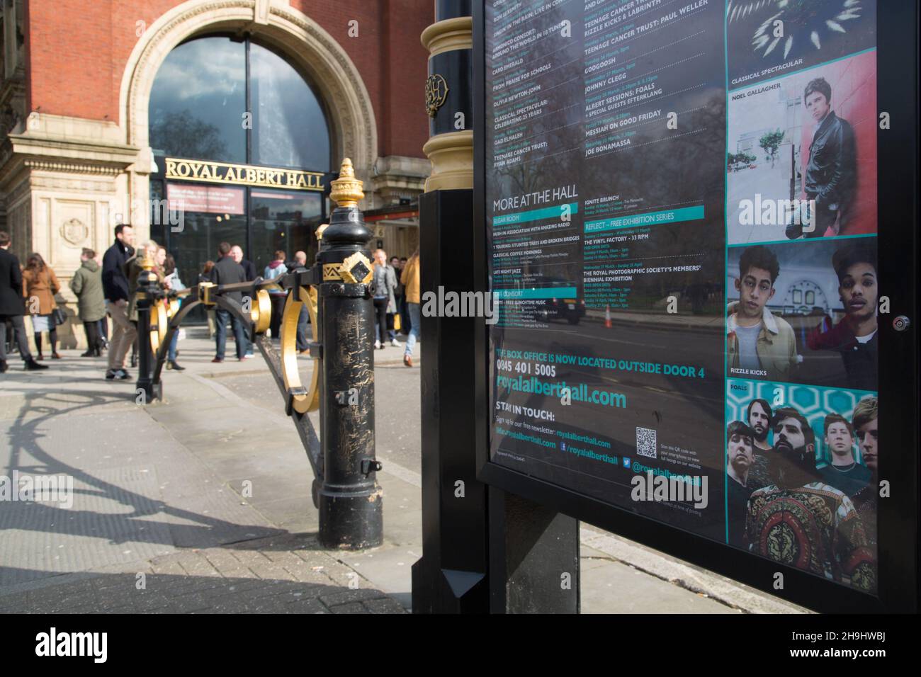 Fans arriving and buying merchandise for the Foals matinee performance ...