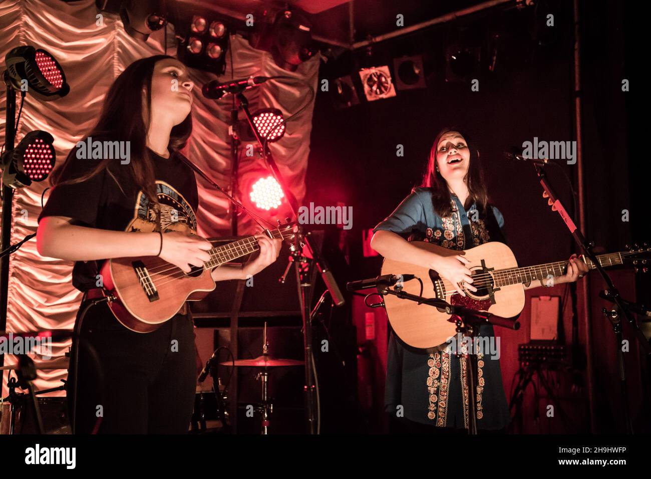The Staves performing live on stage at Scala in London Stock Photo - Alamy