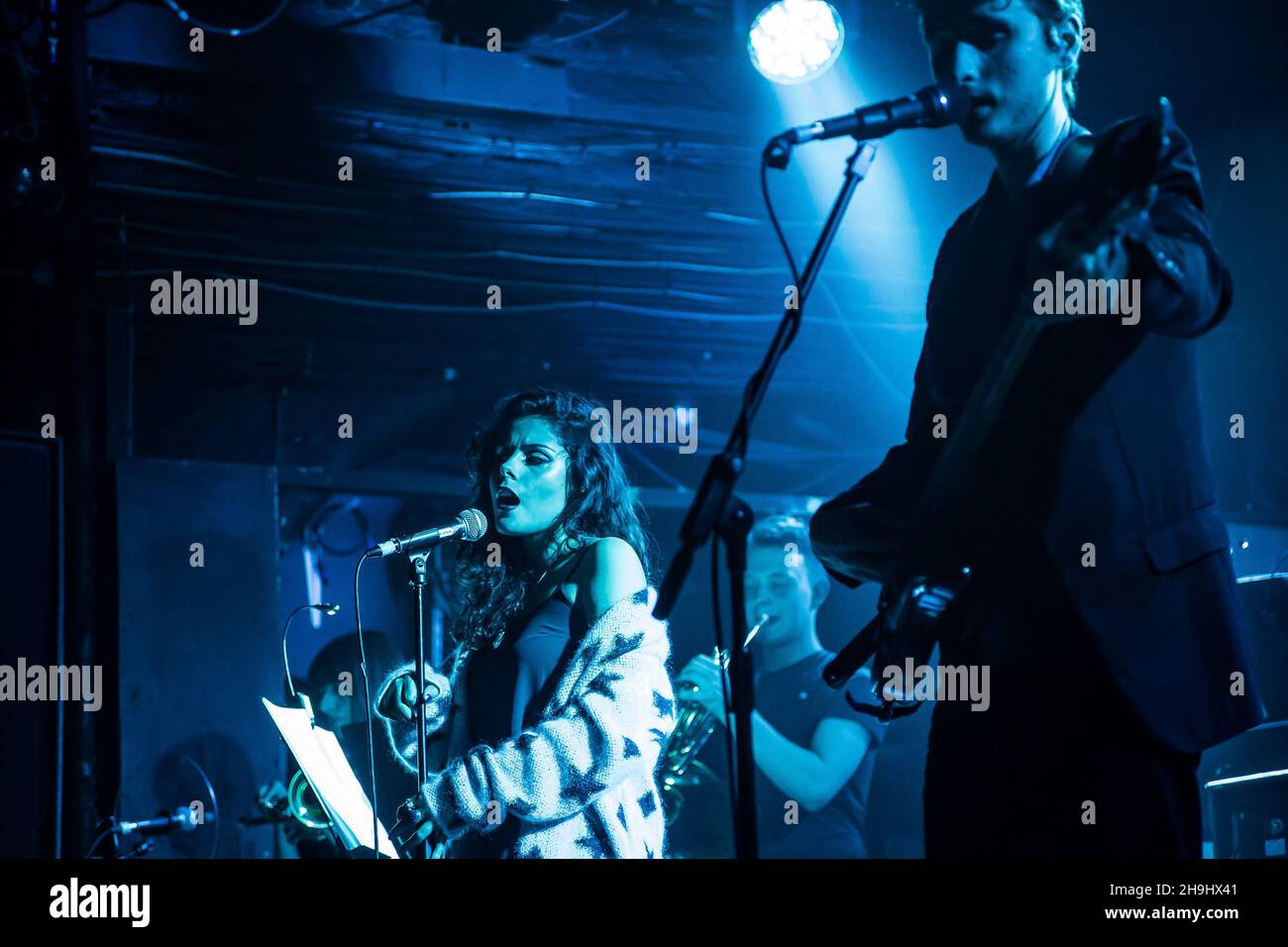 Elisa Rodrigues joins These New Puritans performing on stage at Heaven ...