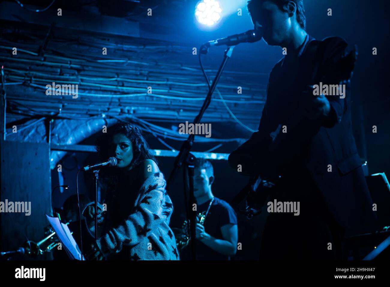 Elisa Rodrigues joins These New Puritans performing on stage at Heaven ...