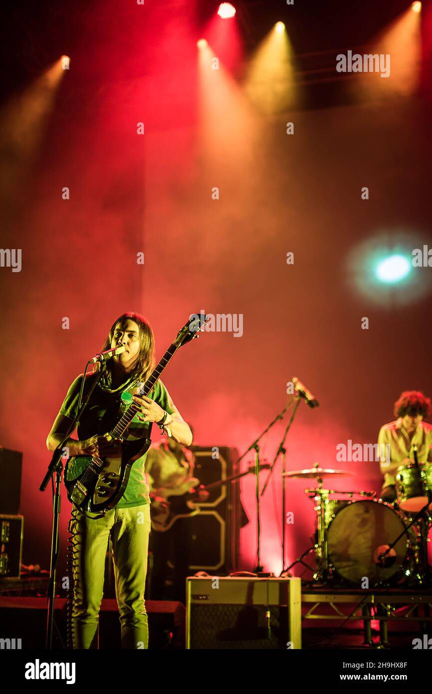 Kevin Parker of Australian psych band Tame Impala live on stage at the ...