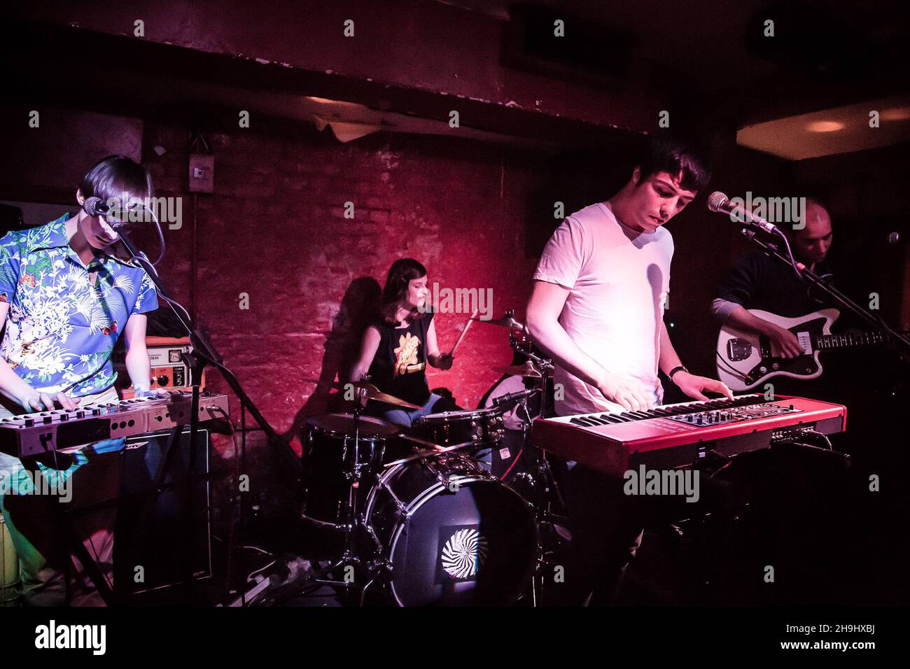 French psych band Beat Mark live on stage at the Buffalo Bar in London ...