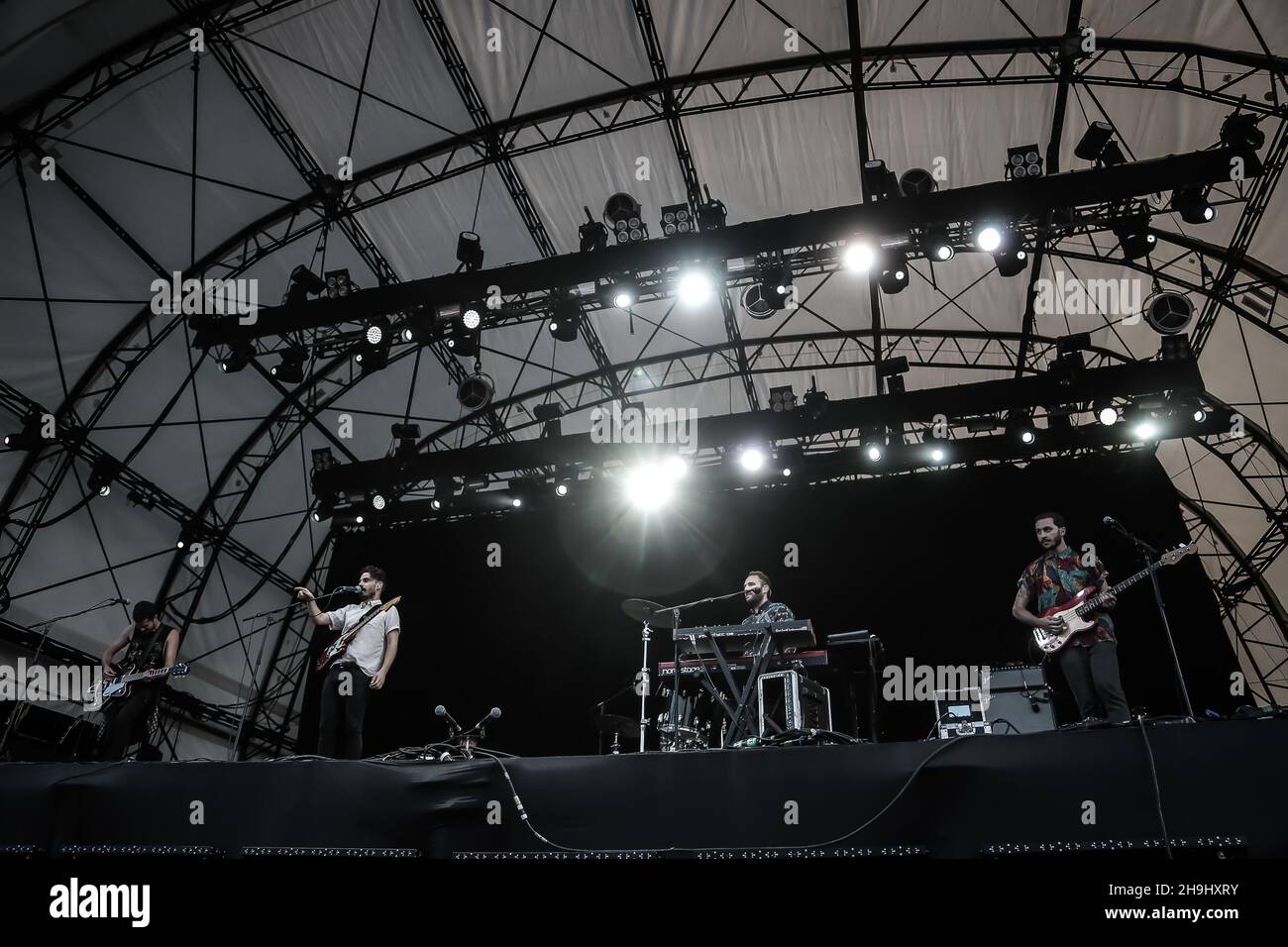 Local Natives performing live on stage as part of the Latitude 2013 ...