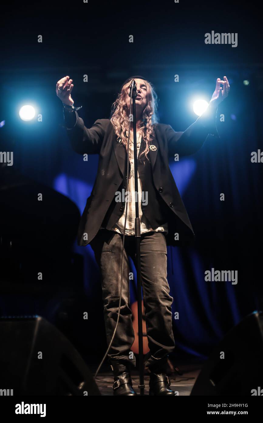 Patti Smith performing live on stage as part of the Greenman 2013 ...