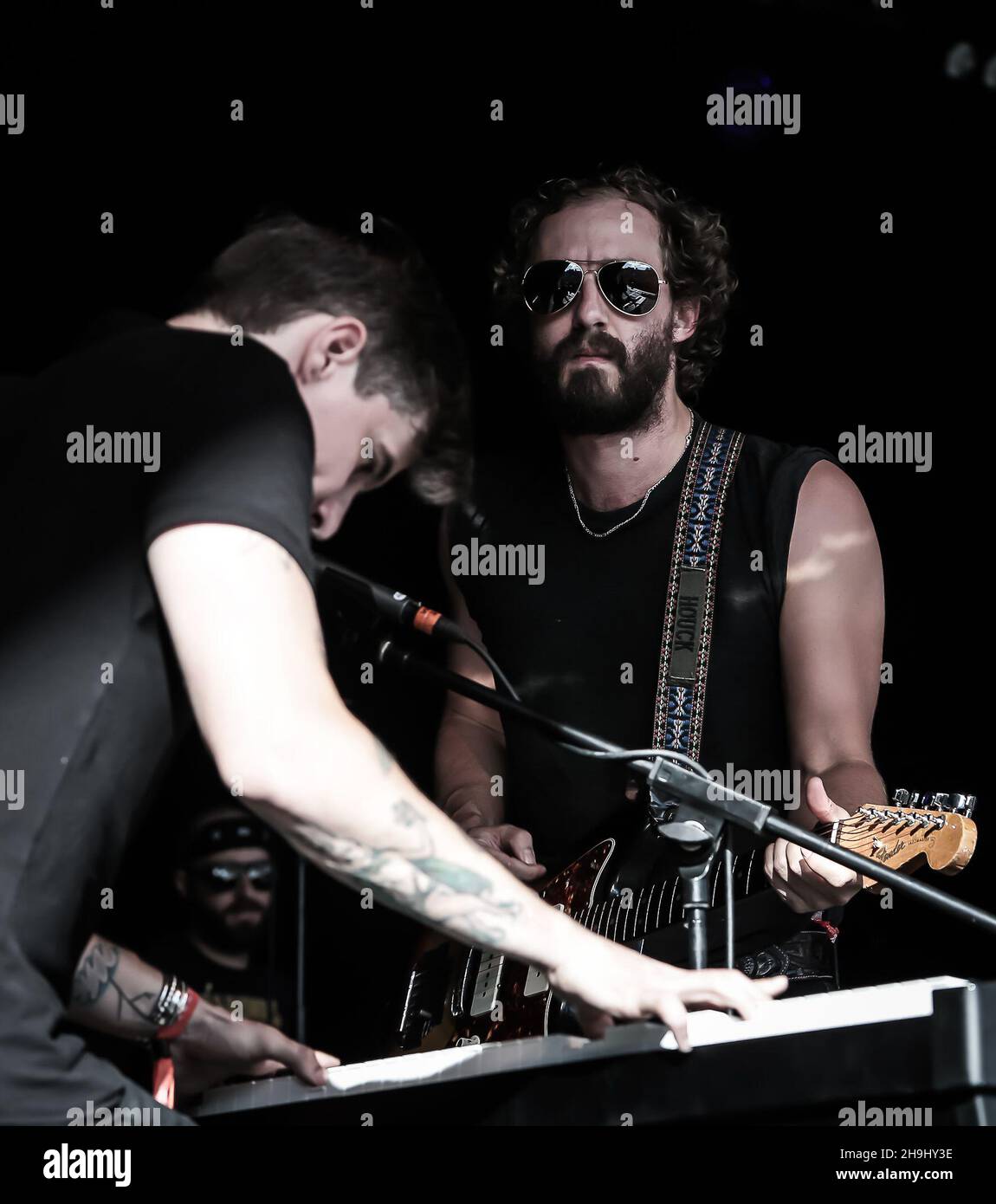 Matthew Houck of Phosphorescent performing live on stage as part of the ...