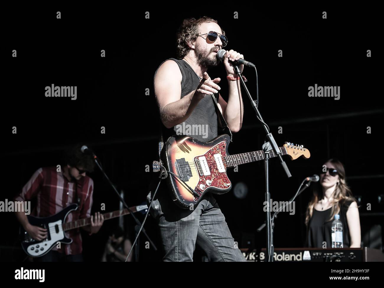 Matthew Houck of Phosphorescent performing live on stage as part of the ...