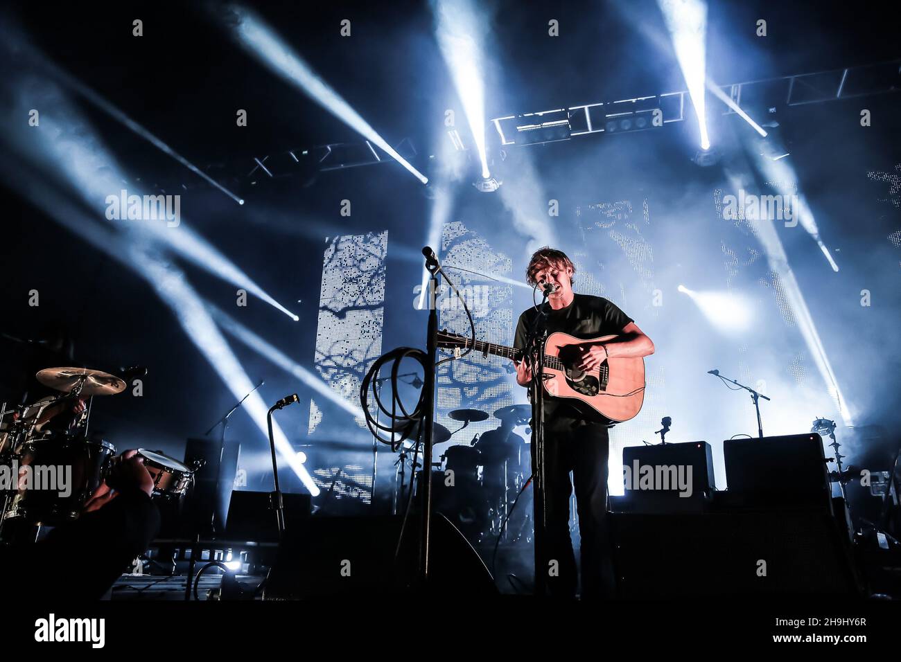 Ben Howard headlining the final night of the Greenman Festival 2013 in ...