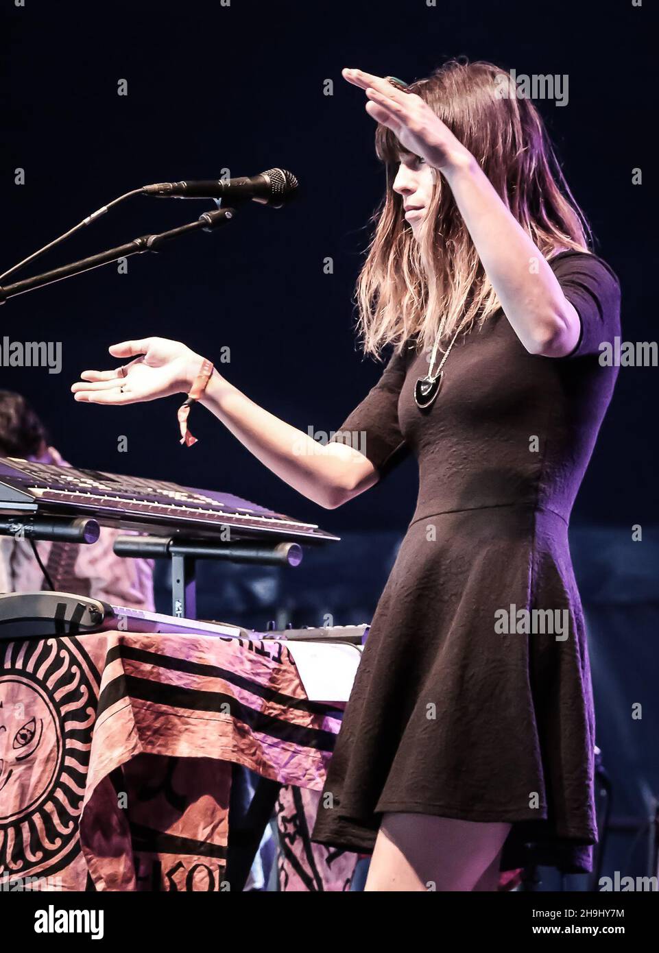 Melody Prochet of Melody's Echo Chamber performing live on stage as ...