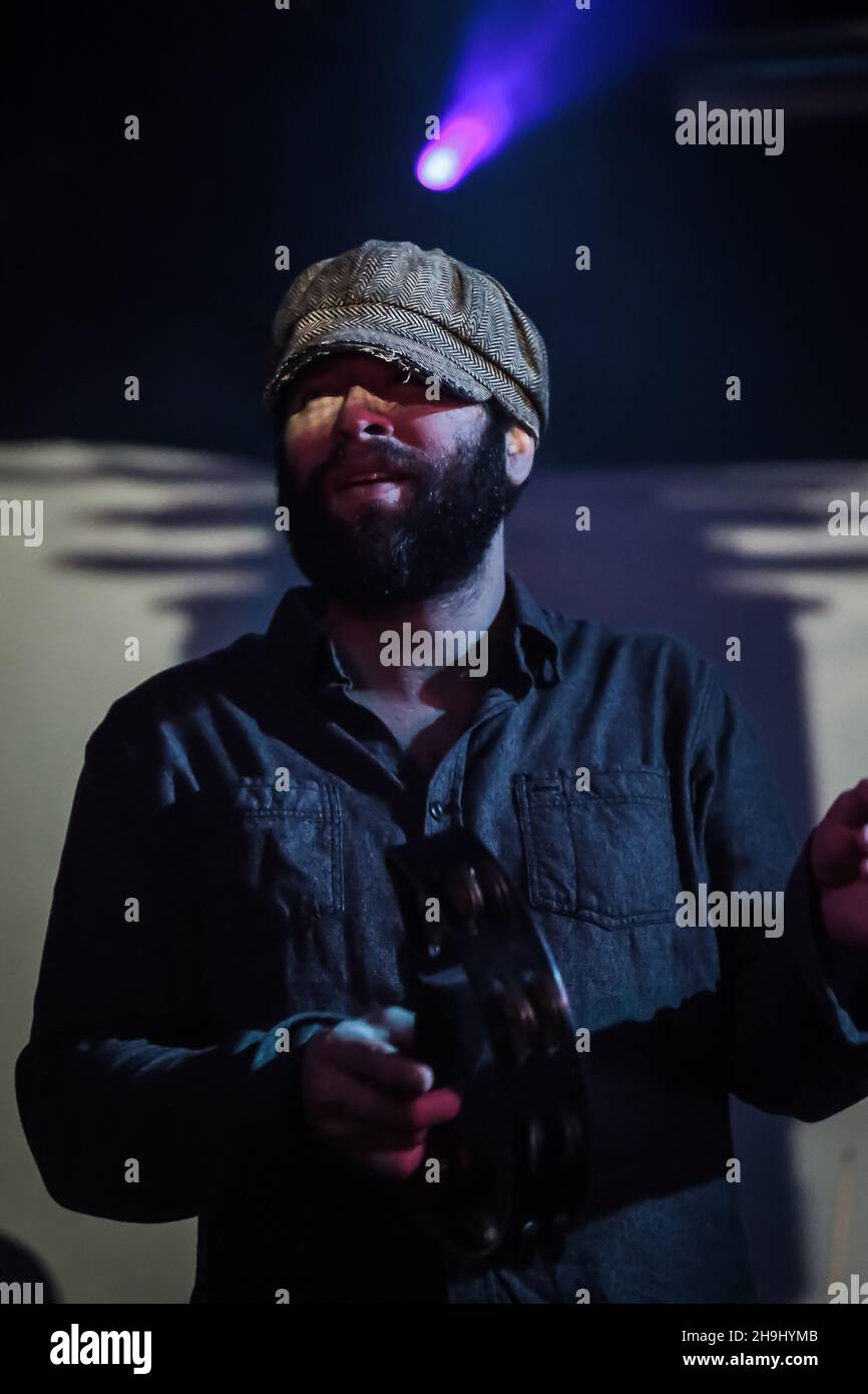 Alex Maas of The Black Angels on stage for their sell-out gig at Camden ...