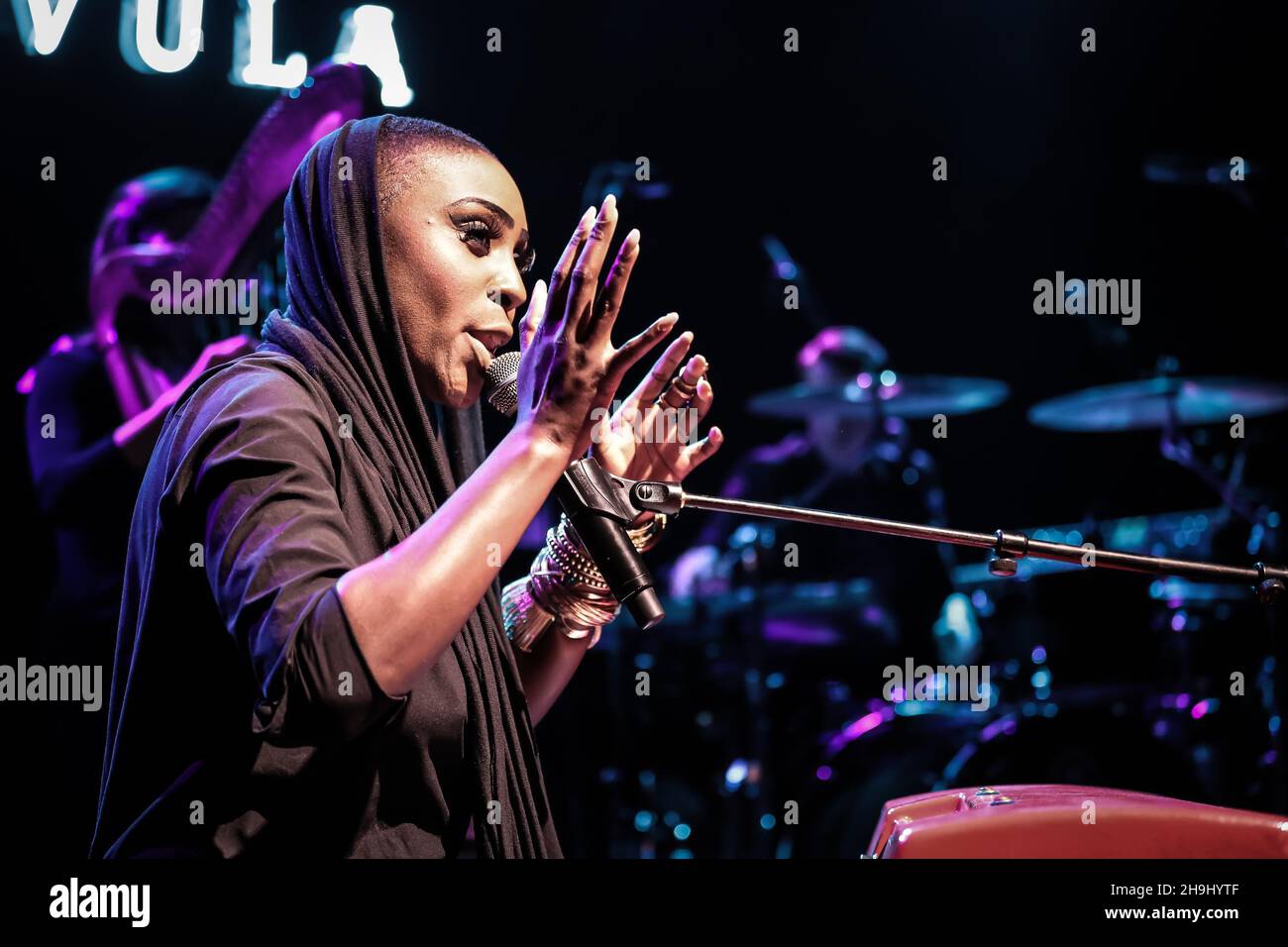 Laura Mvula live on stage at the O2 Shepherds Bush Empire in London ...