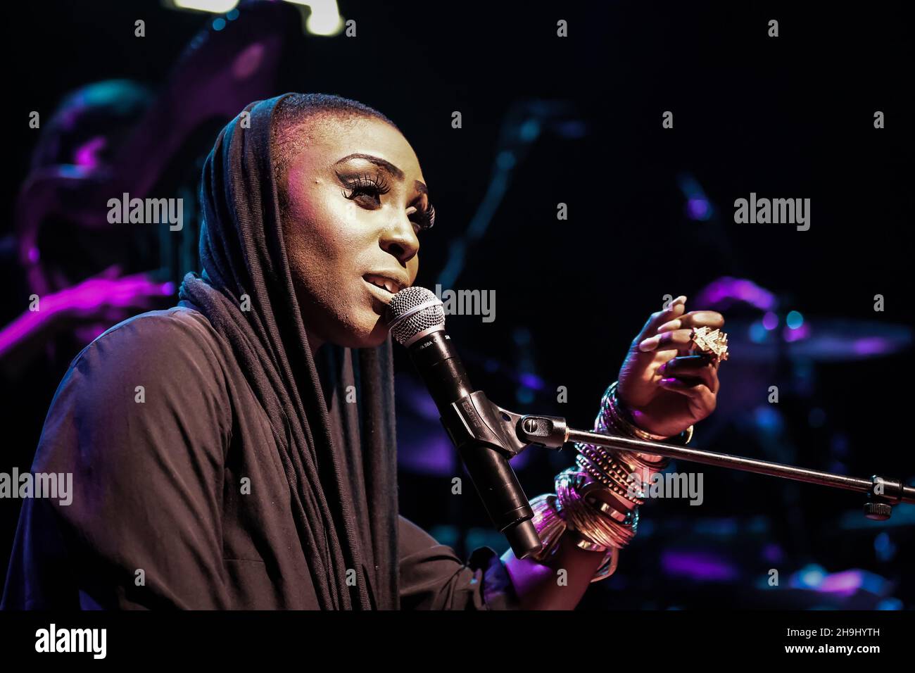 Laura Mvula live on stage at the O2 Shepherds Bush Empire in London ...