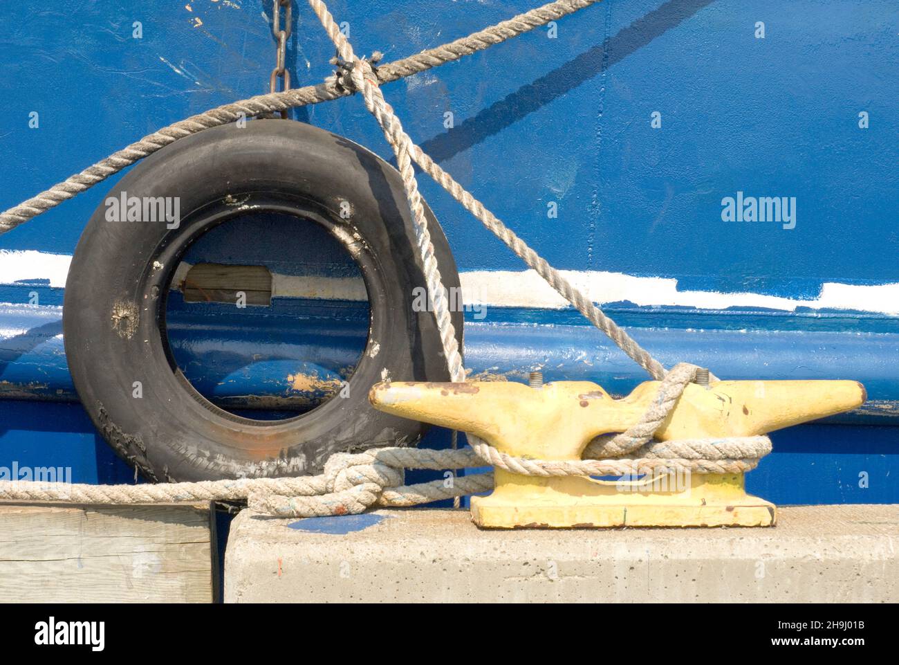 Dock scene at New Bedford Massachusetts Stock Photo - Alamy