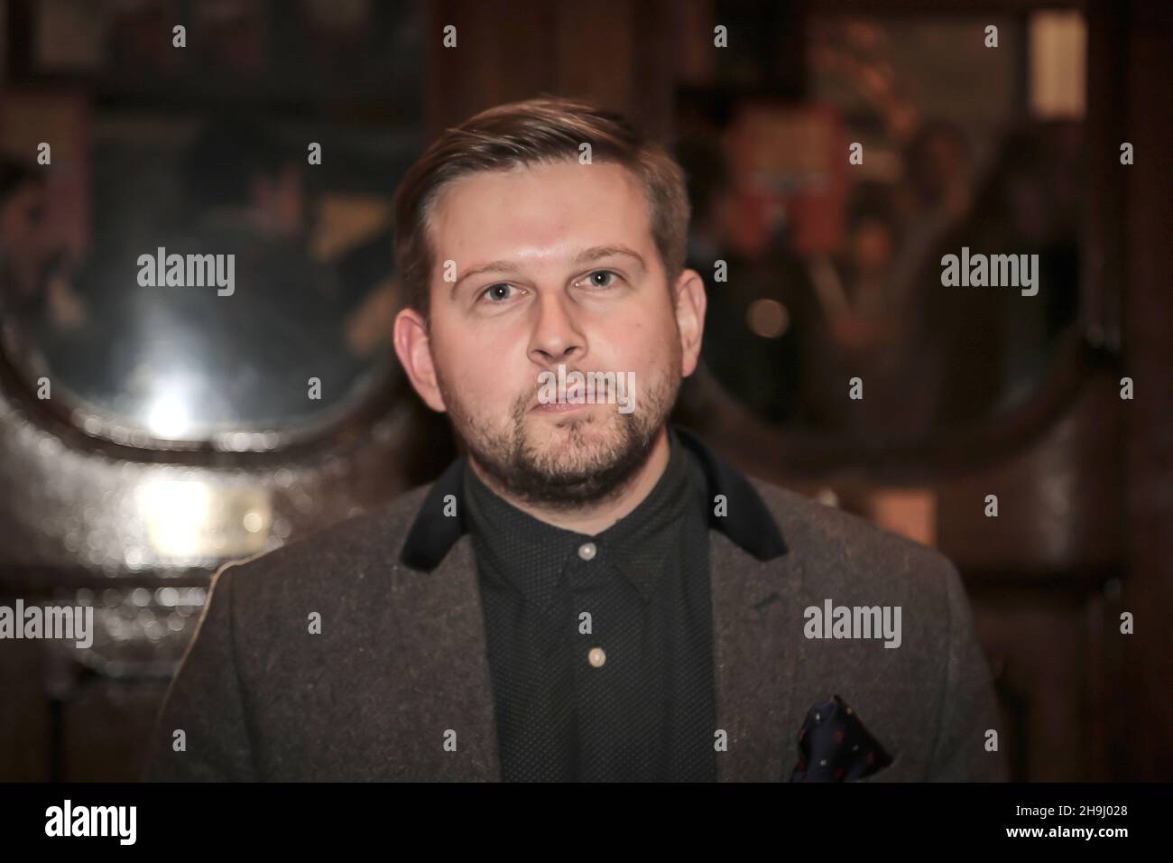 Greg McHugh arriving for the opening night of the new cast of One Man ...