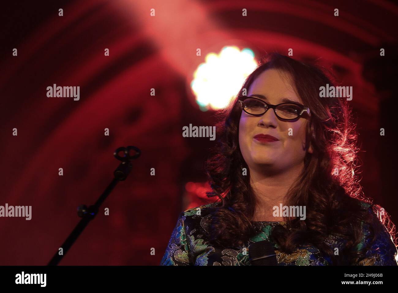 Andrea Begley performing on stage at The Union Chapel in London Stock ...