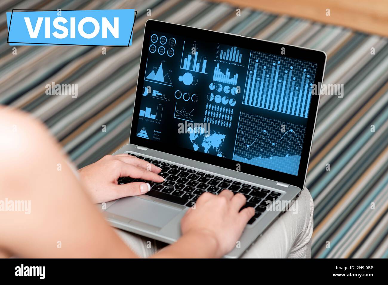 Handwriting text Vision. Word for ability to think about or plan the ...