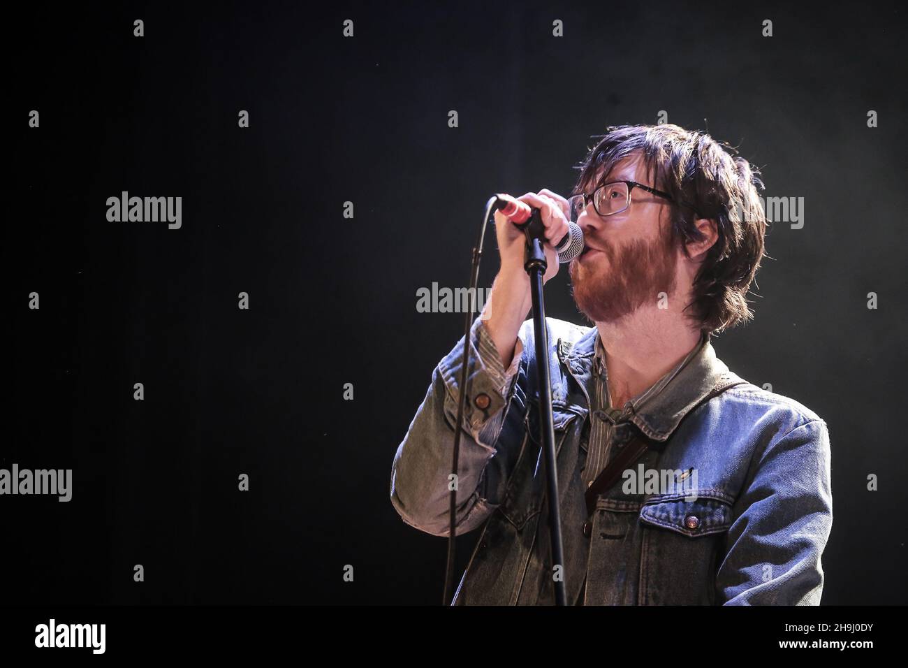 Will Sheff of Okkervil River performing live on stage at a sold-out ...