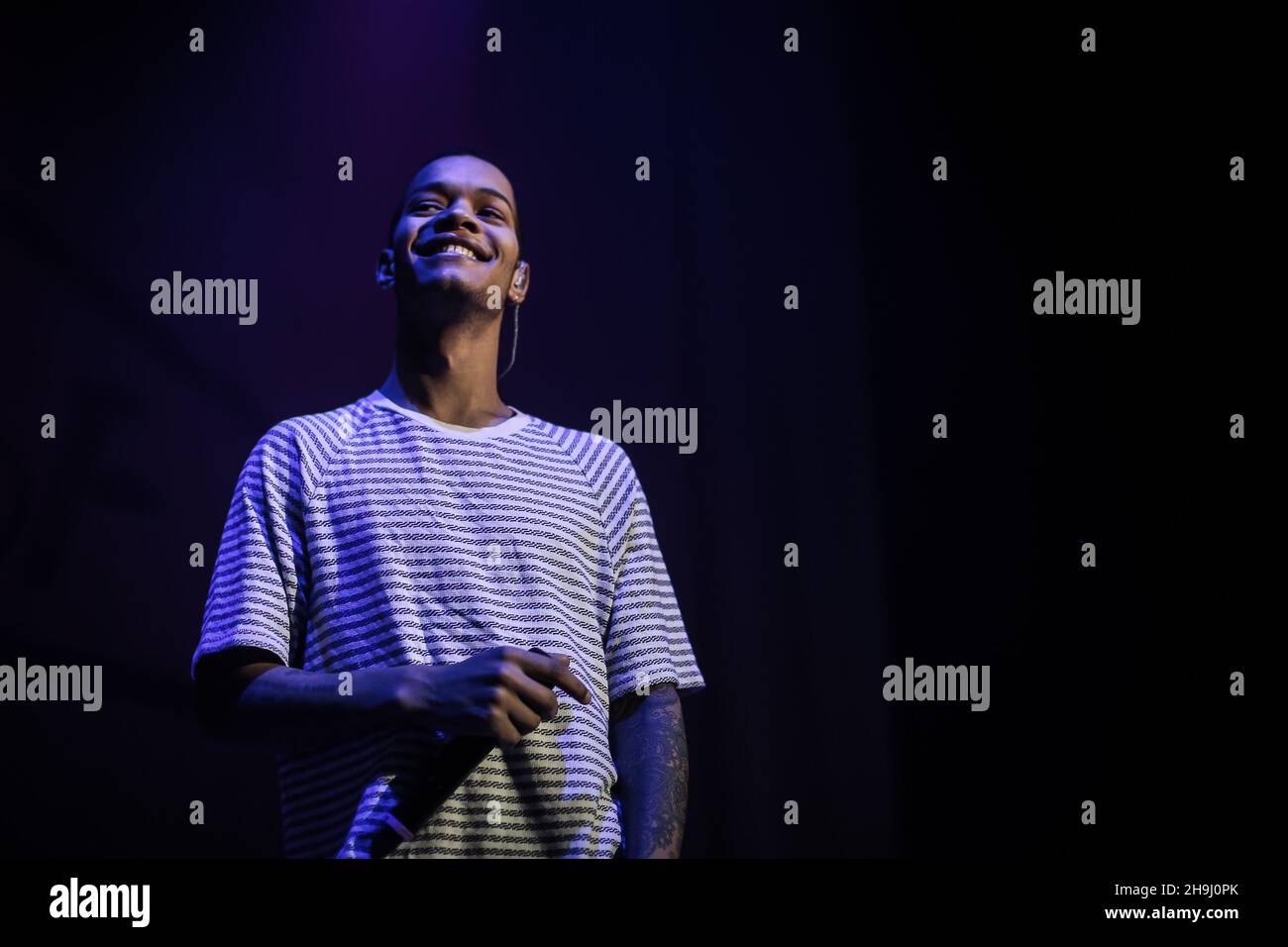 Harley Alexander-Sule of Rizzle Kicks performing live on stage at the ...