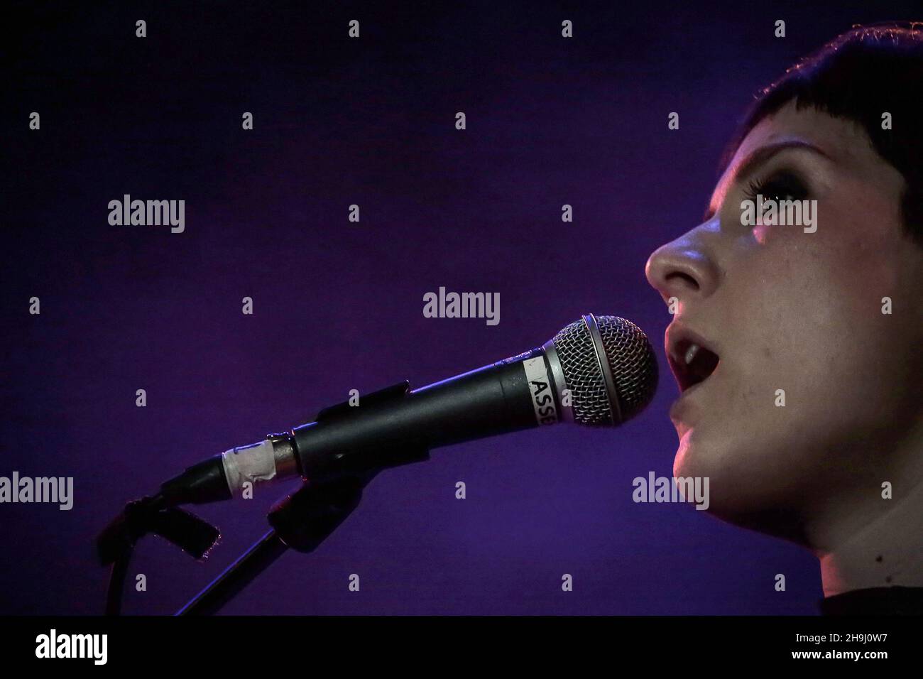 Cate le Bon and her band live on stage at the Islington Assembly Hall ...