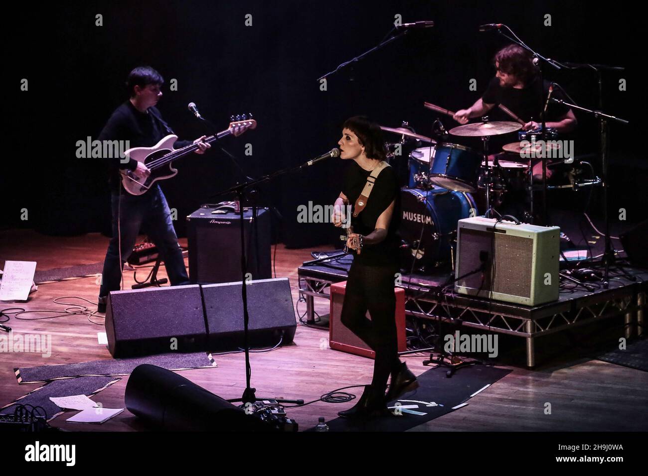 Cate le Bon and her band live on stage at the Islington Assembly Hall Stock Photo - Alamy
