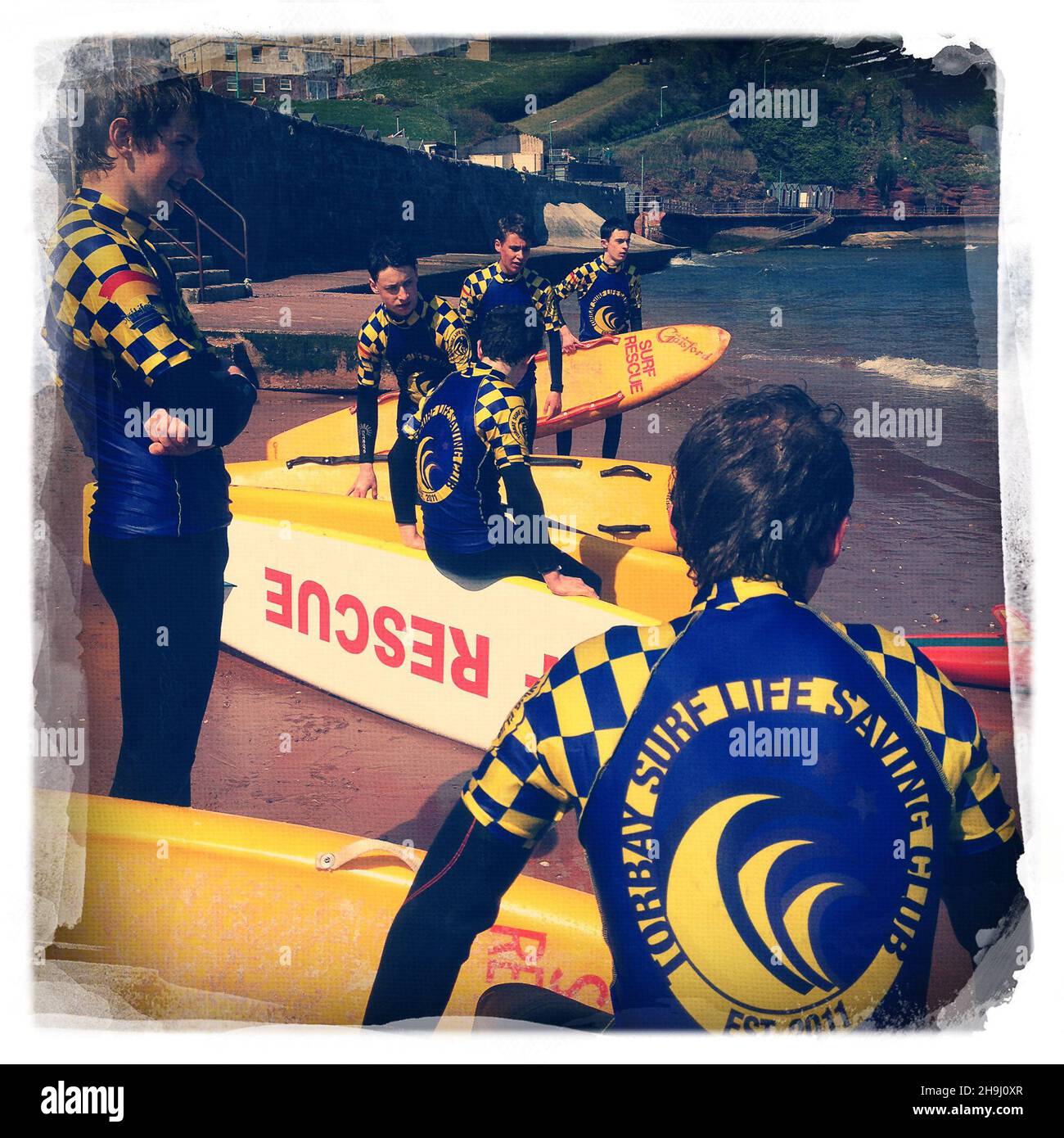 Torbay Surf Life Saving Club demonstrating their skills as part of the ...