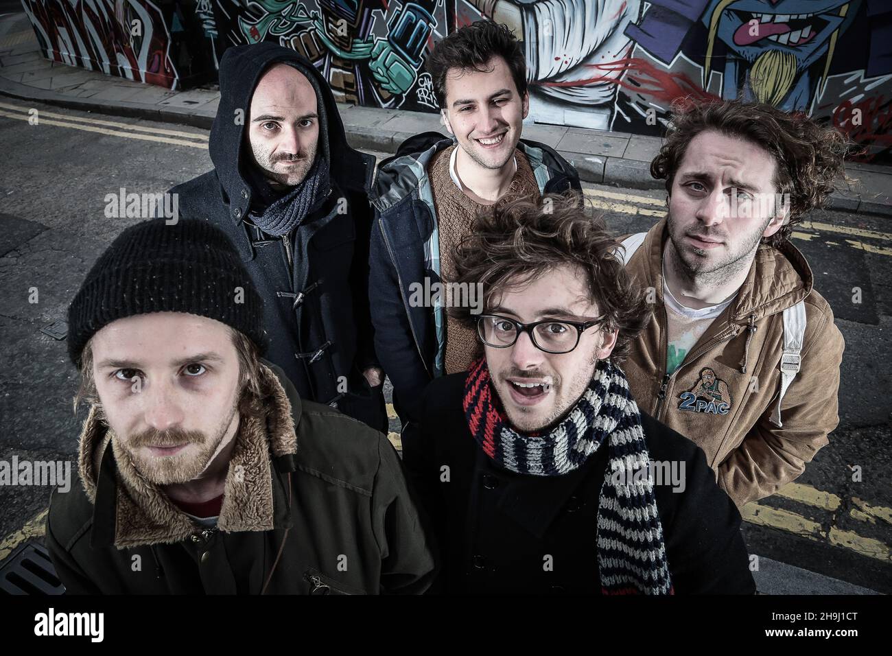 EXCLUSIVE - Belgian psychadelic band Bed Rugs pose for a photo as they ...