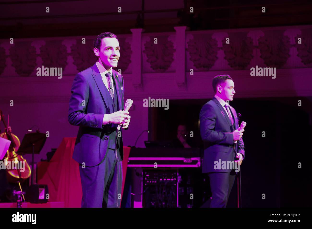 Richard and Adam Johnson performing live on stage at Cadogan Hall ...