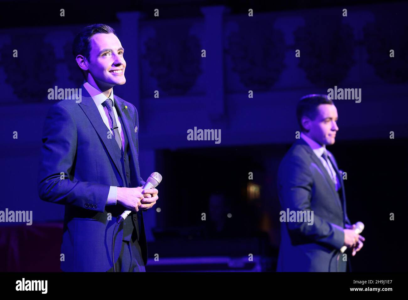 Richard and Adam Johnson performing live on stage at Cadogan Hall ...