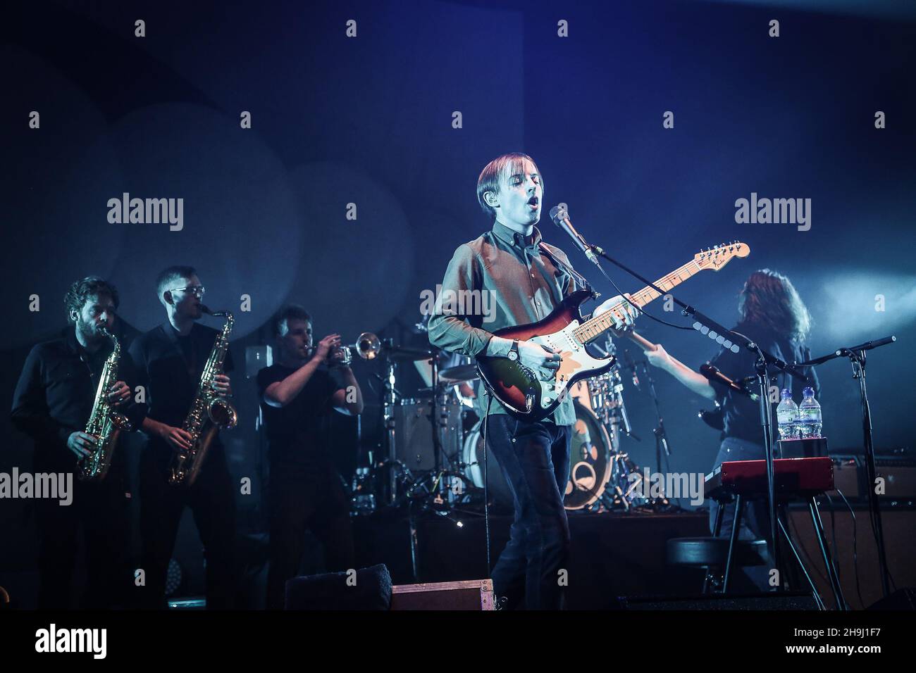 Jack Steadman of Bombay Bicycle Club live on stage at the O2 Brixton ...