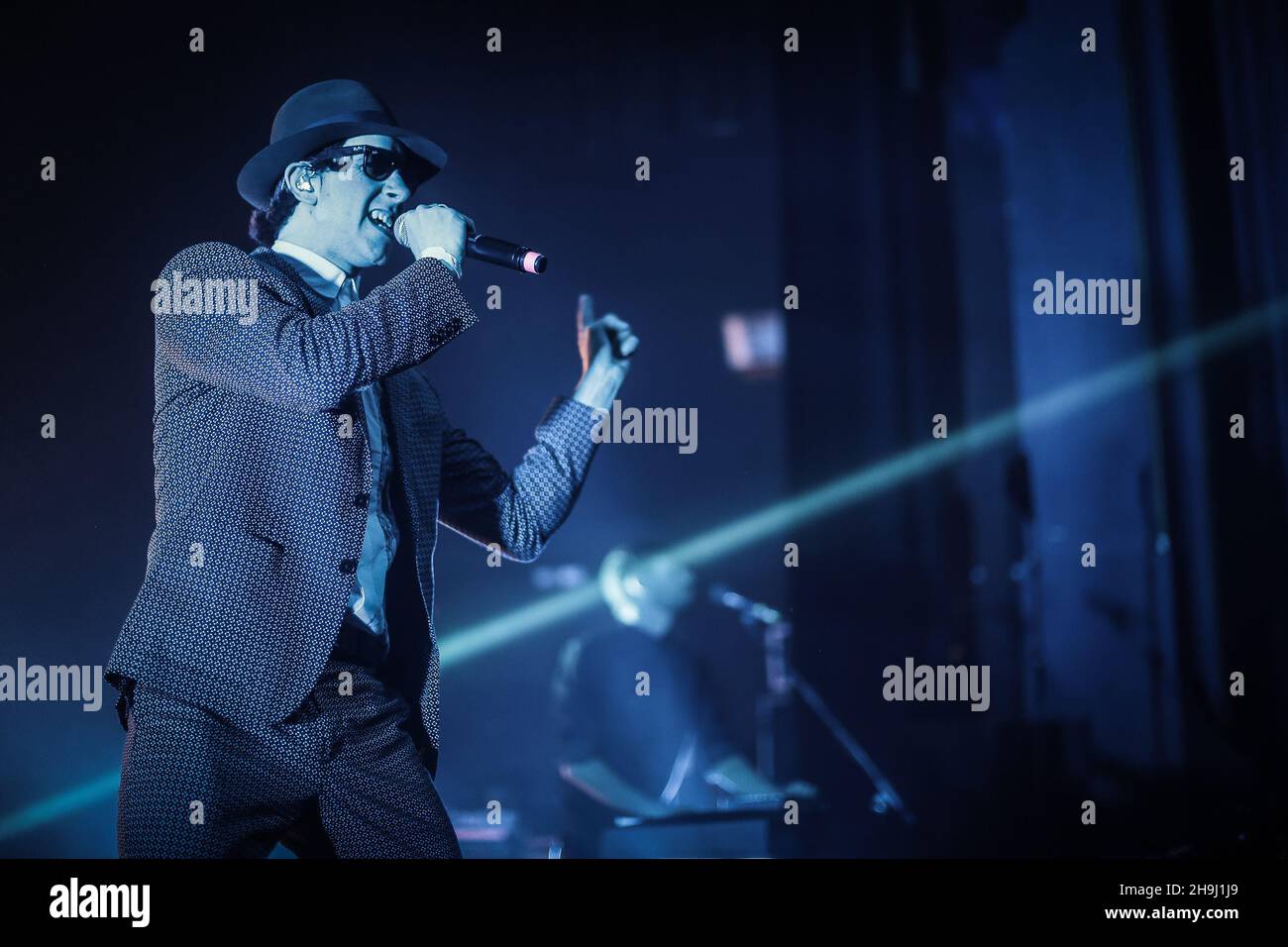 Paul Smith of Maximo Park live on stage at The Forum in London Stock ...