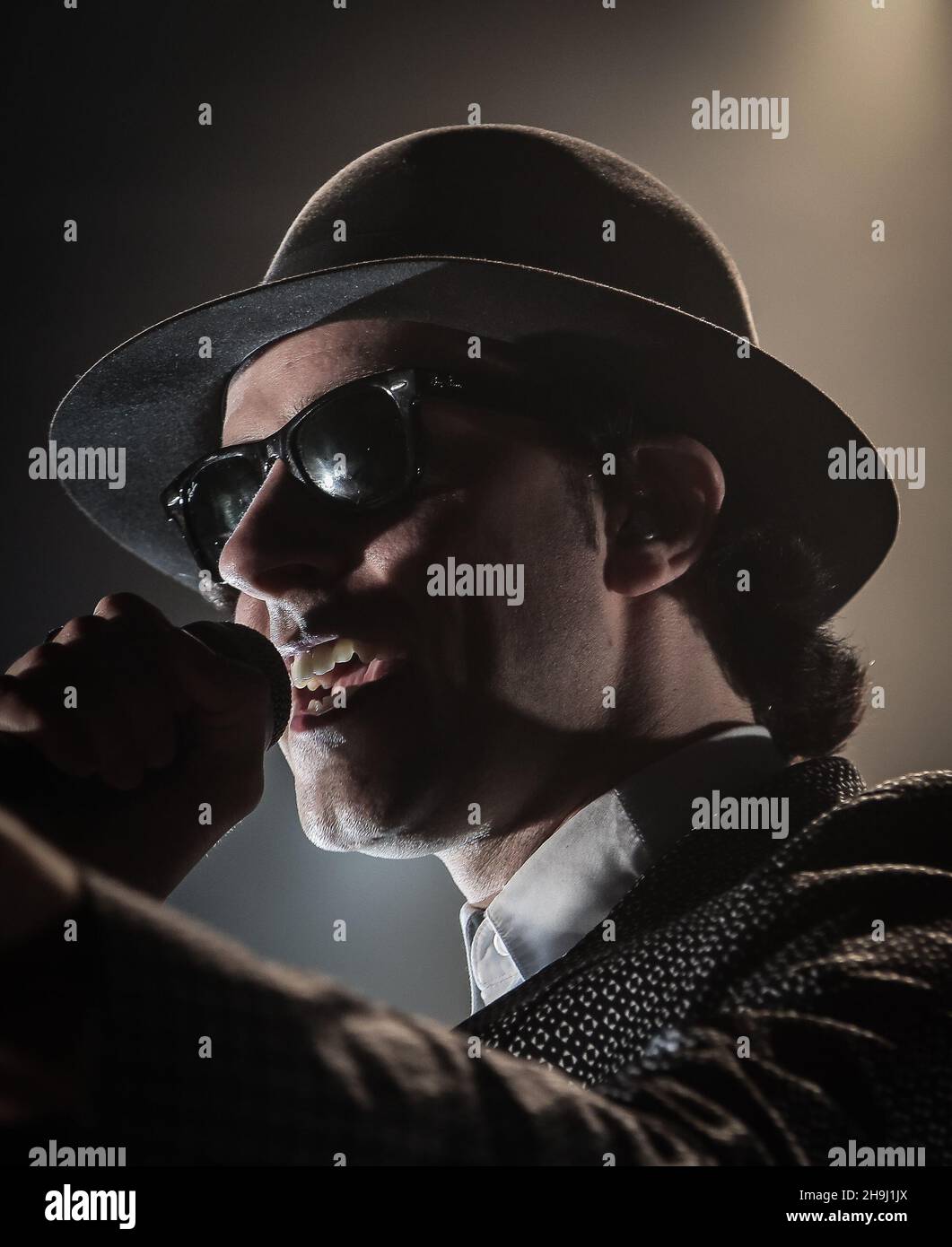 Paul Smith of Maximo Park live on stage at The Forum in London Stock ...