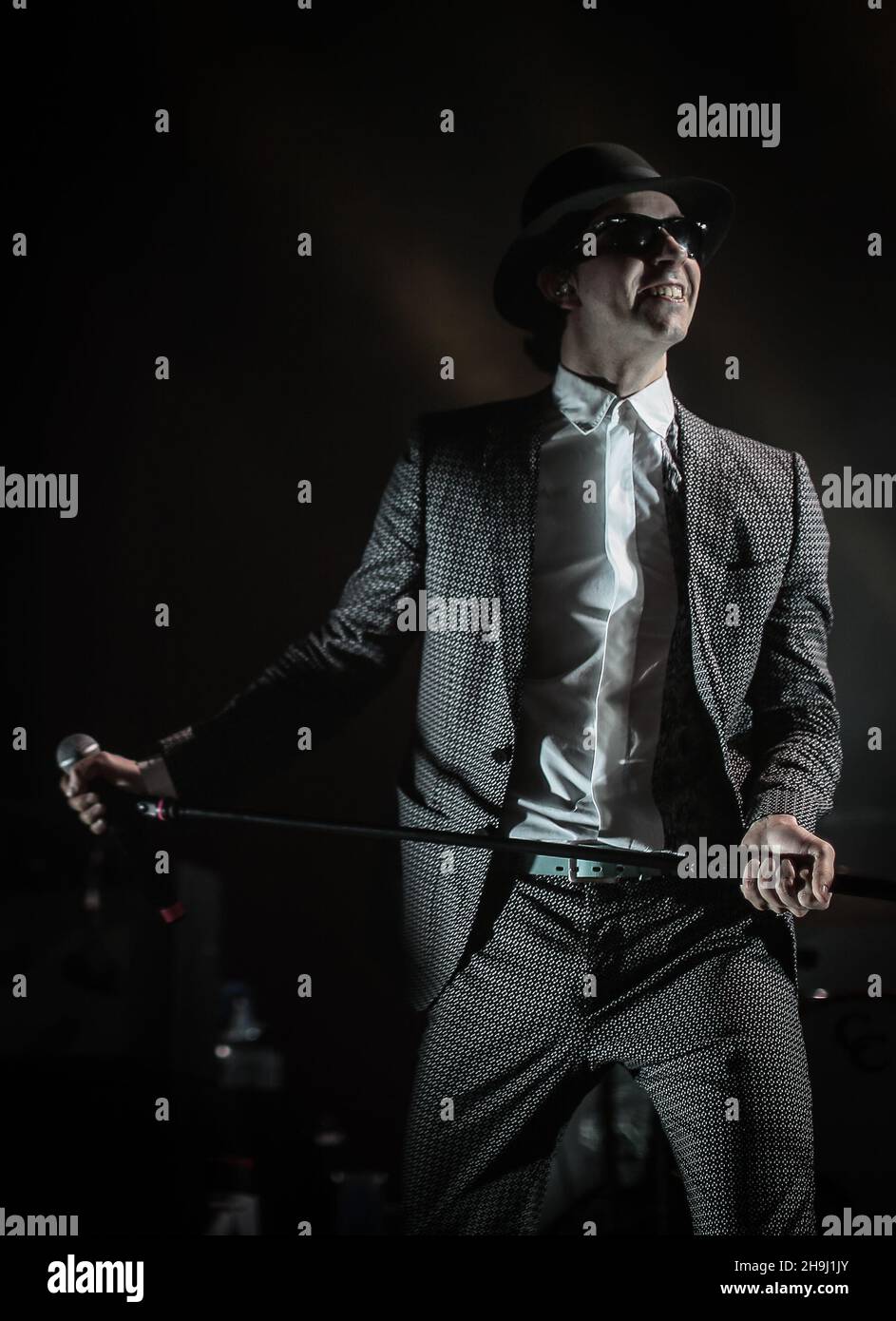 Paul Smith of Maximo Park live on stage at The Forum in London Stock ...